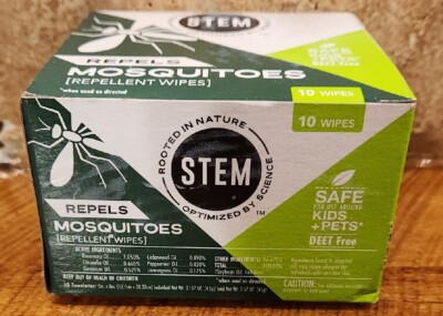 STEM Bug Repellent Wipes Rooted In Nature Optimized By Science | eBay