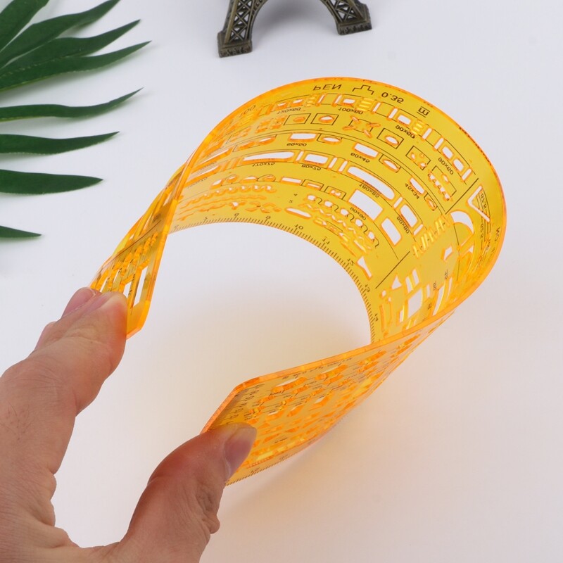 Professional Architectural Template Ruler Drawing Stencil Measuring ...