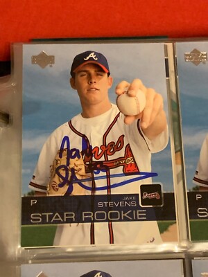 JAKE STEVENS AUTOGRAPHED SIGNED 2003 UPPER DECK PROSPECT PREMIERES CARD ...