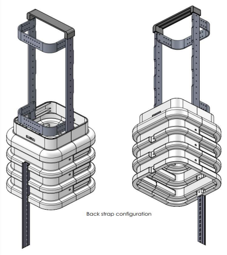 12"x12" Fiber Ped, w/ Base, Lid, & Mounting Back Panel Assembly, 1 Unit ...