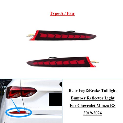 2x For Chevrolet Monza RS 2019-2024 A Rear LED Taillight Bumper ...
