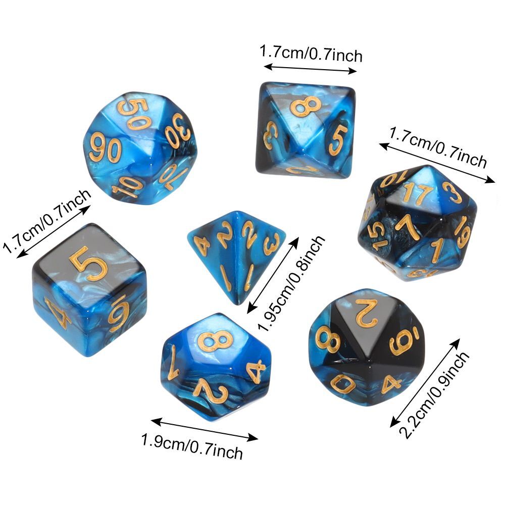 D6 D8 D10 D12 D20 For D&d DND Polyhedral Dices Table Games Accessory ...