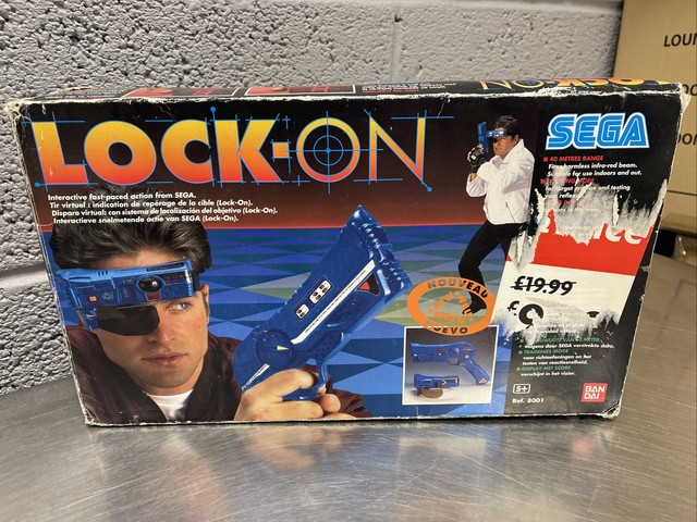 Vintage Retro SEGA Lock-on Laser Gun Video Game Toy Boxed With Inner ...