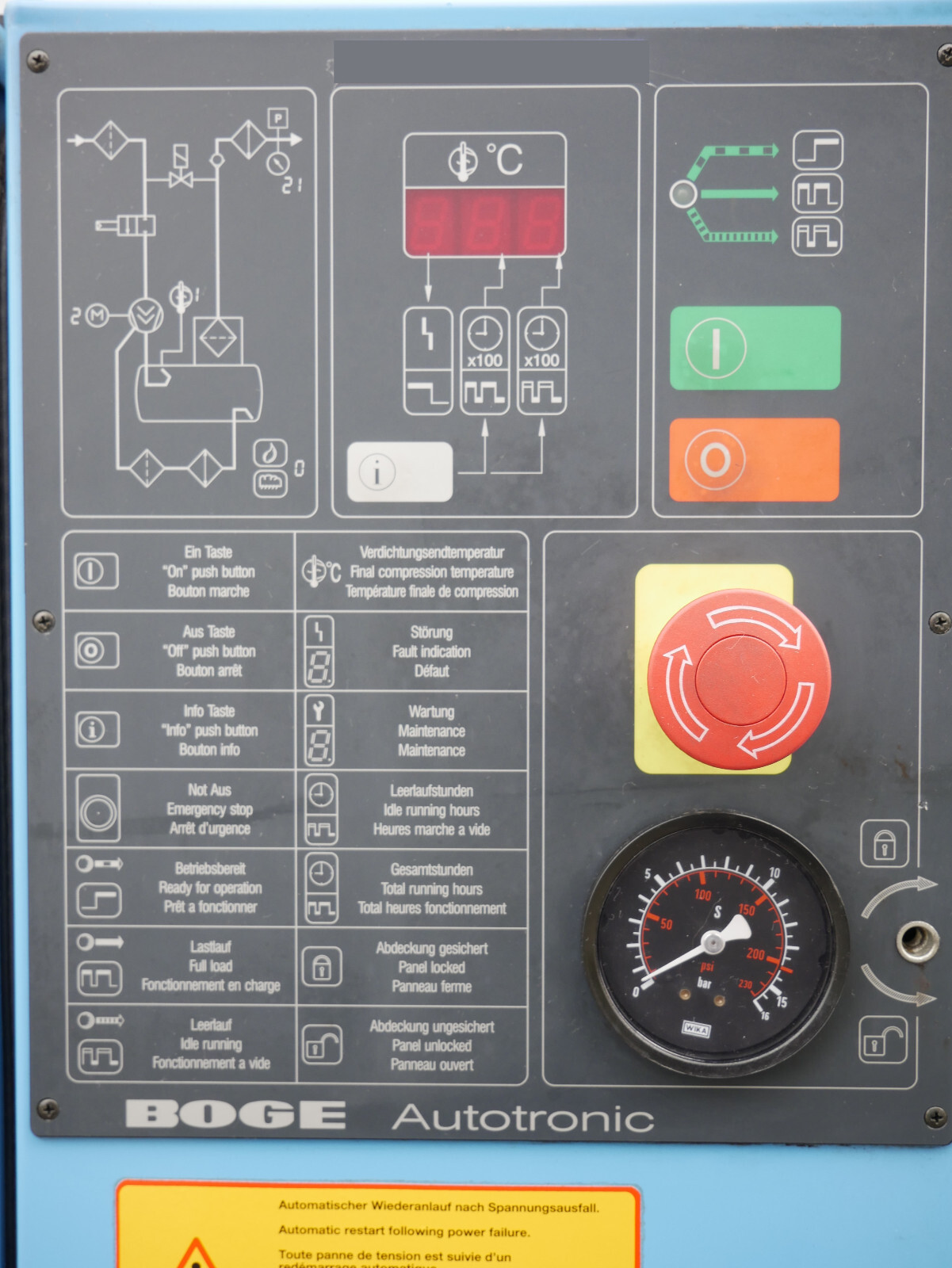 BOGE S20 Schraubenkompressor| 2,06m³/min | 10 bar|Bj. 2000 ...