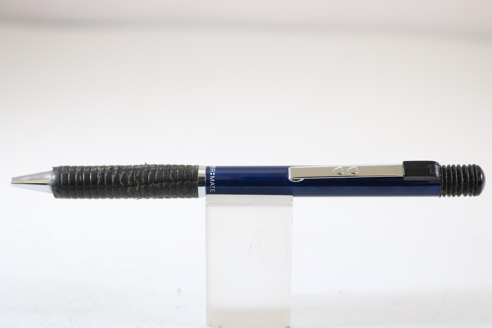 Vintage Paper Mate Dynagrip RT50 Blue Marble Ballpoint Pen | eBay