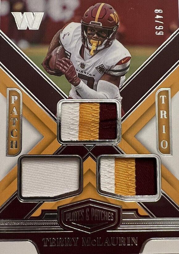 2023 Panini Plates & Patches - Patch Trio Terry McLaurin #PT-TM /99 ...