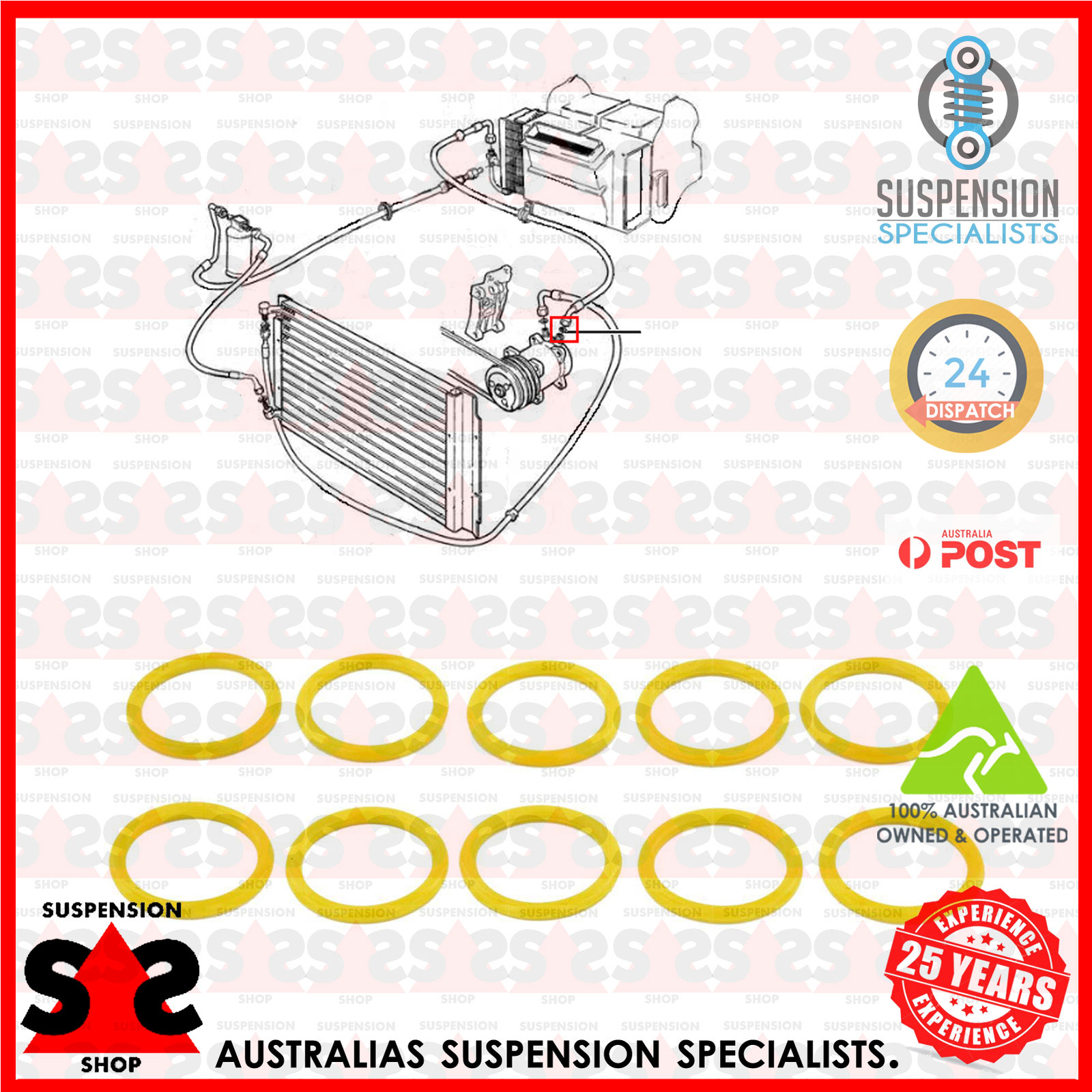 Sealing Ring, Refrigerant Line Suit MERCEDES-BENZ 124 Saloon (W124) 200 ...