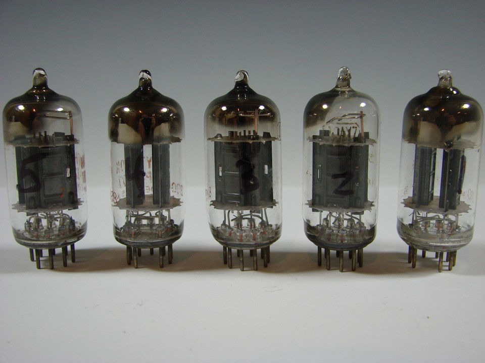 Set of 5 used Raytheon Type 12AX7 Dual Triode Preamp Tubes | eBay
