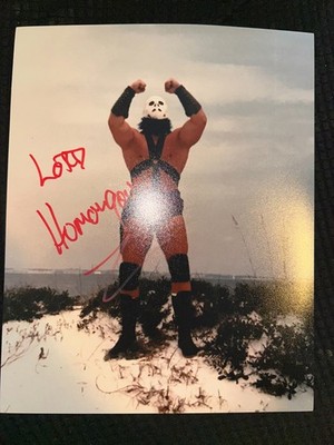 SIGNED LORD HUMONGOUS 8x10! NWA WRESTLING! SOUTHEASTERN! CONTINENTAL ...