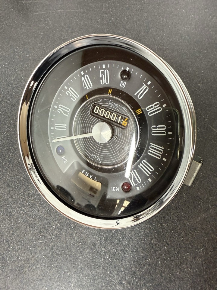 Classic Austin Morris Mini Cooper S 970S 1071S 120mph Speedo smiths NOS ...