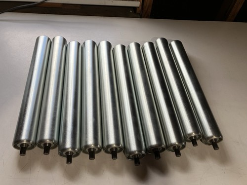 Global Industrial 15” Replacement Rollers, 1.9” Diameter, Galvanized Steel X 10 | eBay