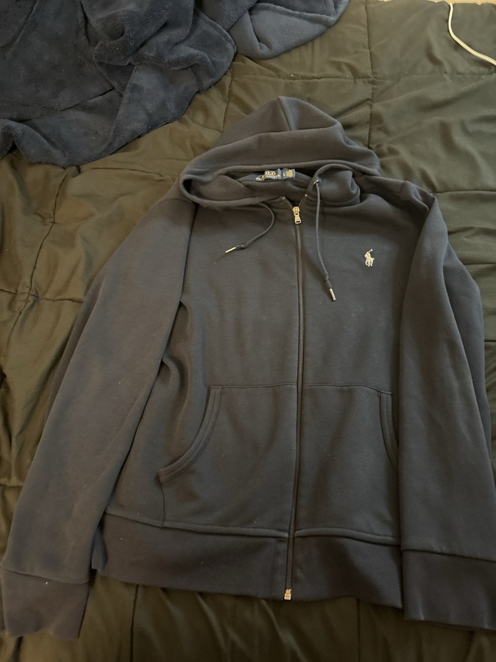 Polo Ralph Lauren Double-Knit Full-Zip Hoodie Large Men | eBay