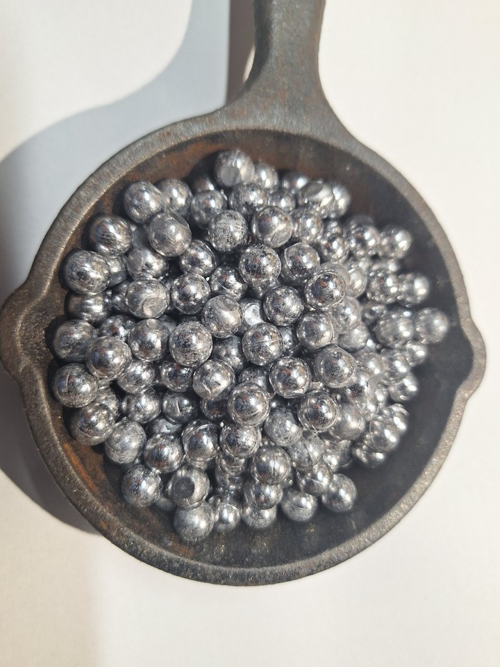 32 cal .310" Hand-cast soft lead round ball pellets - One Pound | eBay