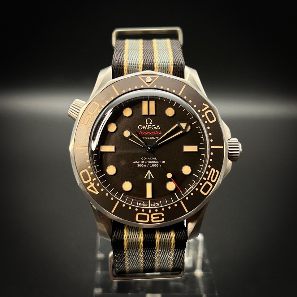 Omega Seamaster James Bond 007 No Time To Die NTTD Titanium on NATO ...