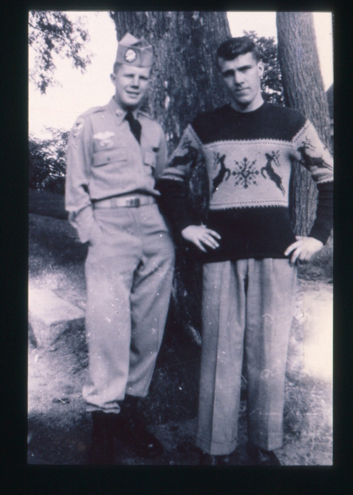 WW2 Era Young Paratroopers Ugly Sweater Christmas 33mm Slide Trans | eBay