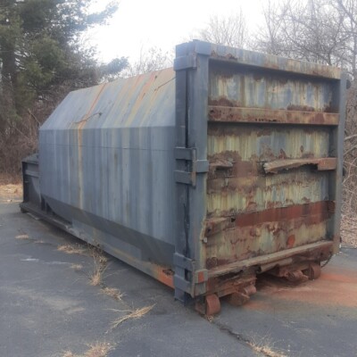 40 yards roll-off trash garbage compactor with complete machinery and ...