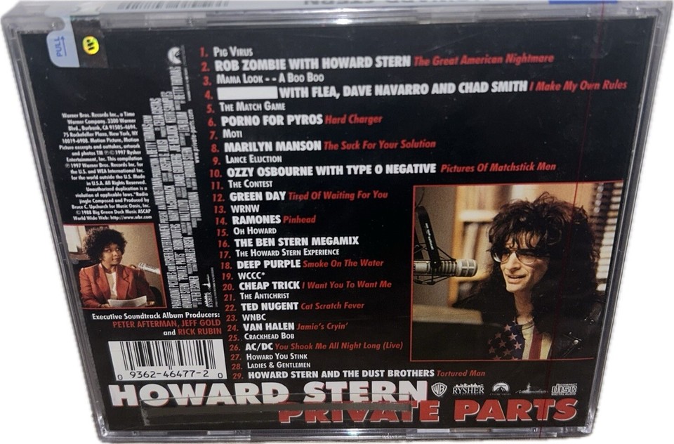 Private Parts by Howard Stern Music CD (Sealed, 1997) 93624647720| eBay