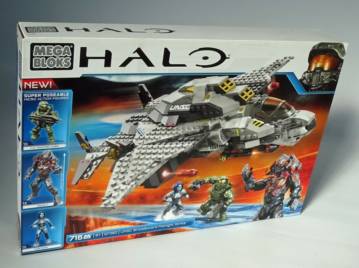 Halo Broadsword Mega Bloks Halo UNSC Broadsword Midnight Strike Cxk90