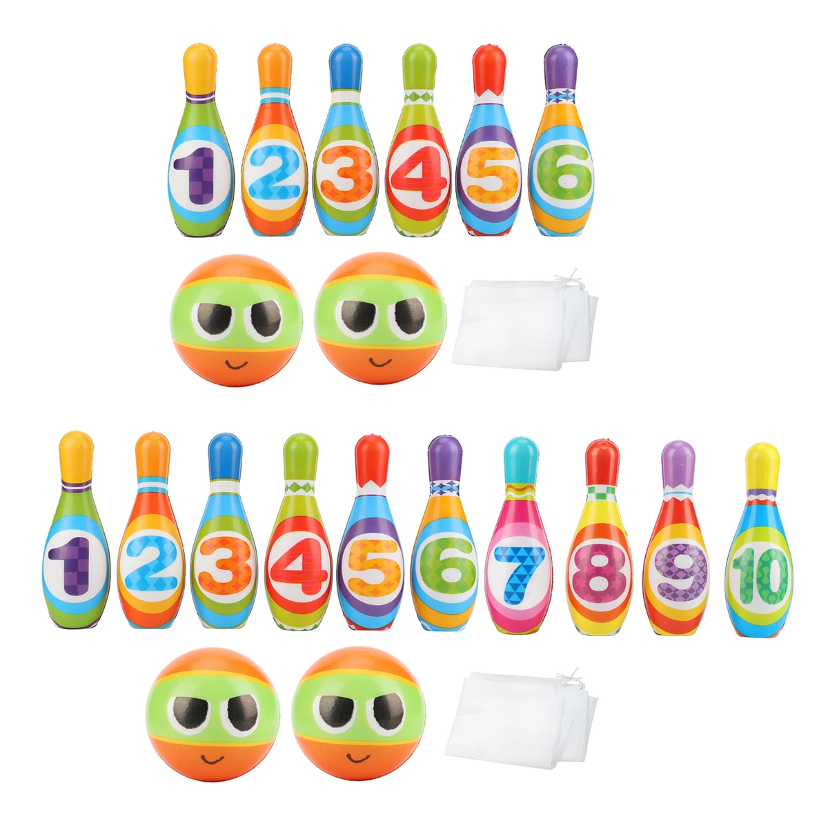 Bowling Pins Numbered