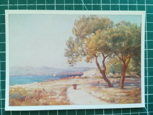 440 CPM Circa 1980 peinture Jean Charles Meissonnier - paysage ...