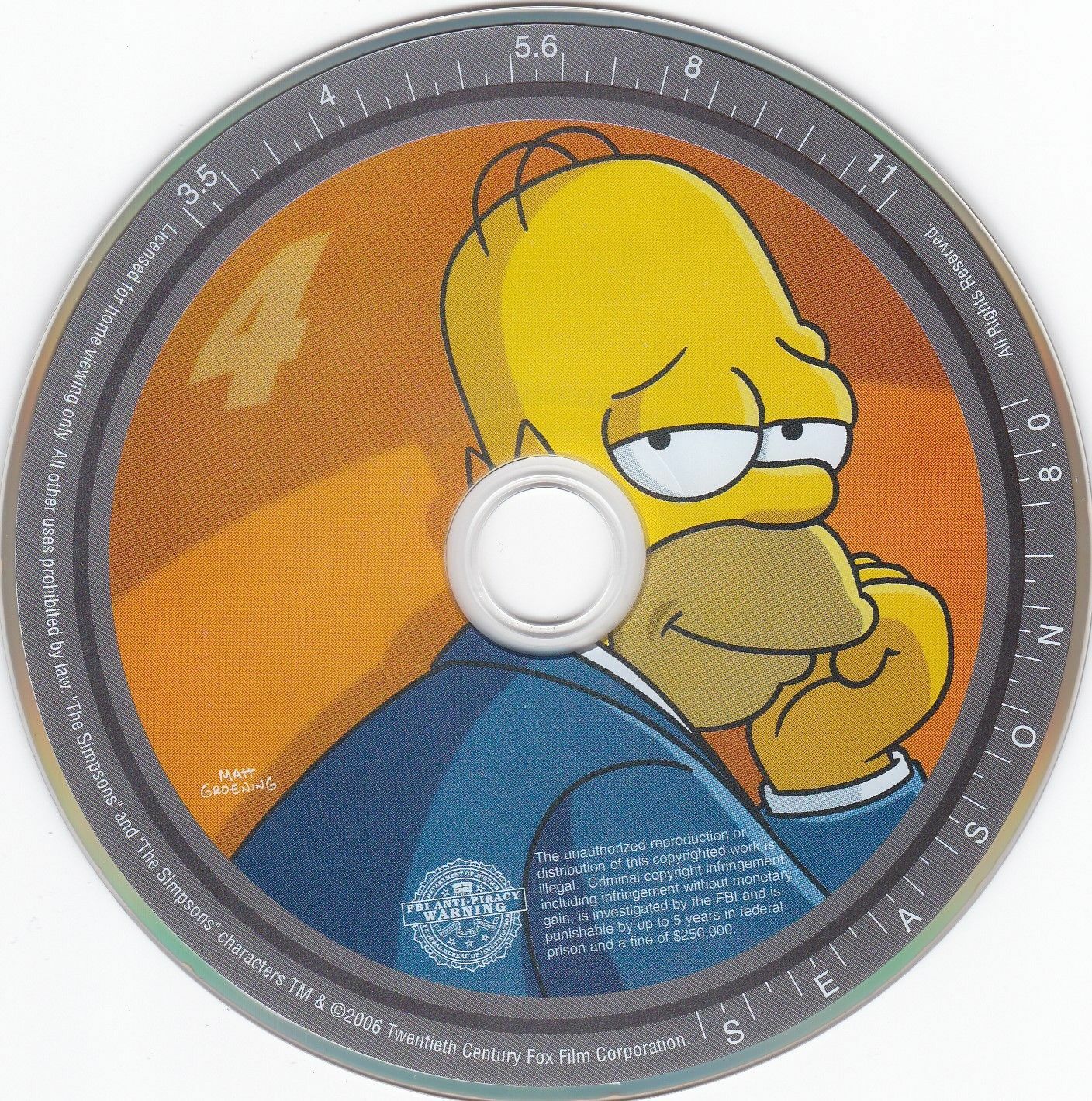 Individual Replacement The Simpsons Season 8 (DVD, Disc Only) Disc # Of ...