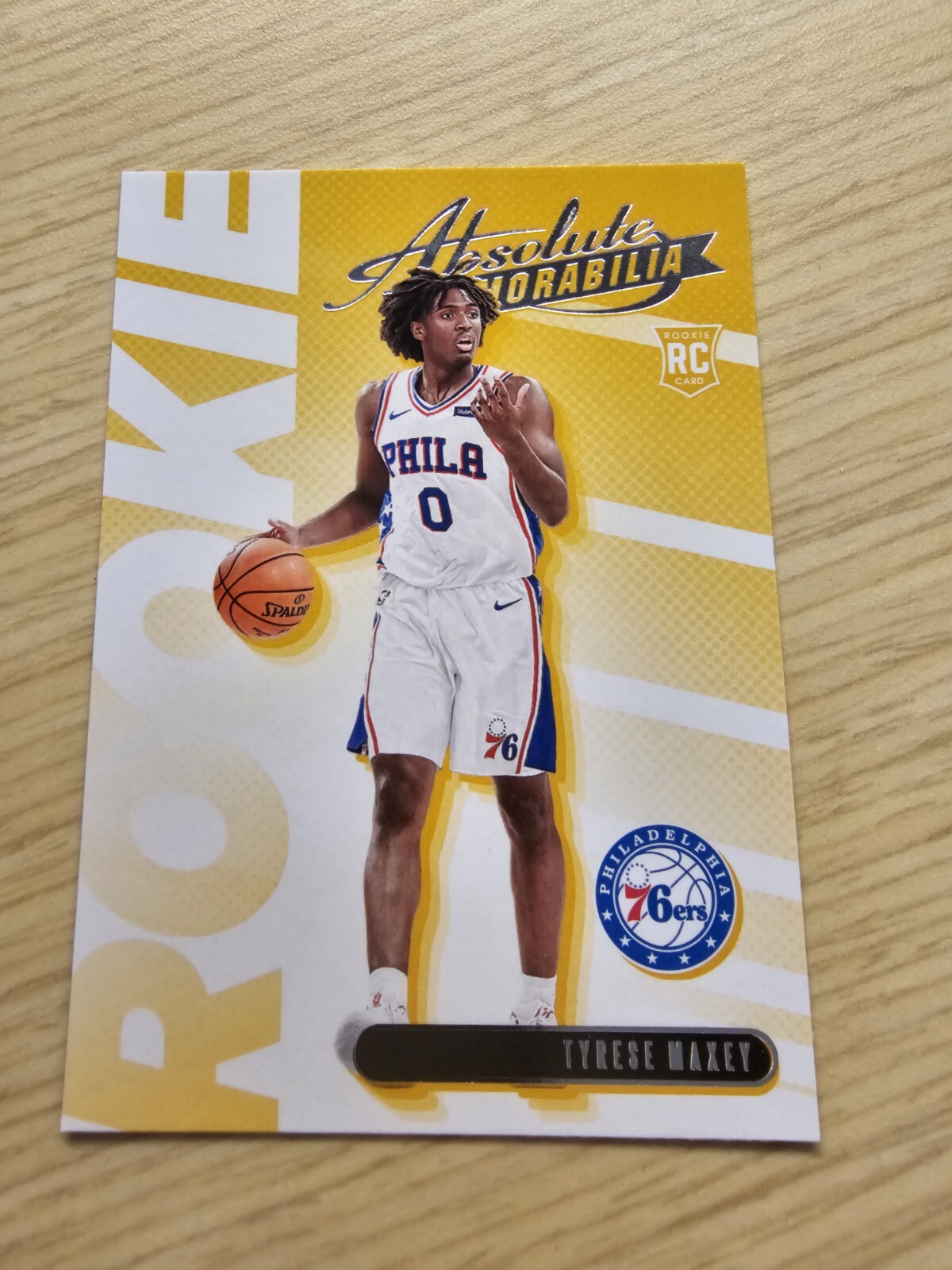 2020-21 Absolute Memorabilia Rookies Yellow #21 Tyrese Maxey Rookie ...