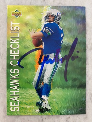 Rick Mirer signed SEATTLE SEAHAWKS card | eBay