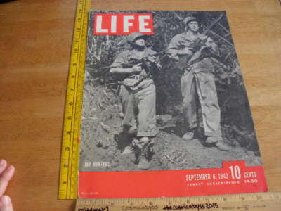 Americans hunting Japanese soldiers WWII 1943 Life Magazine ORIGINAL ...