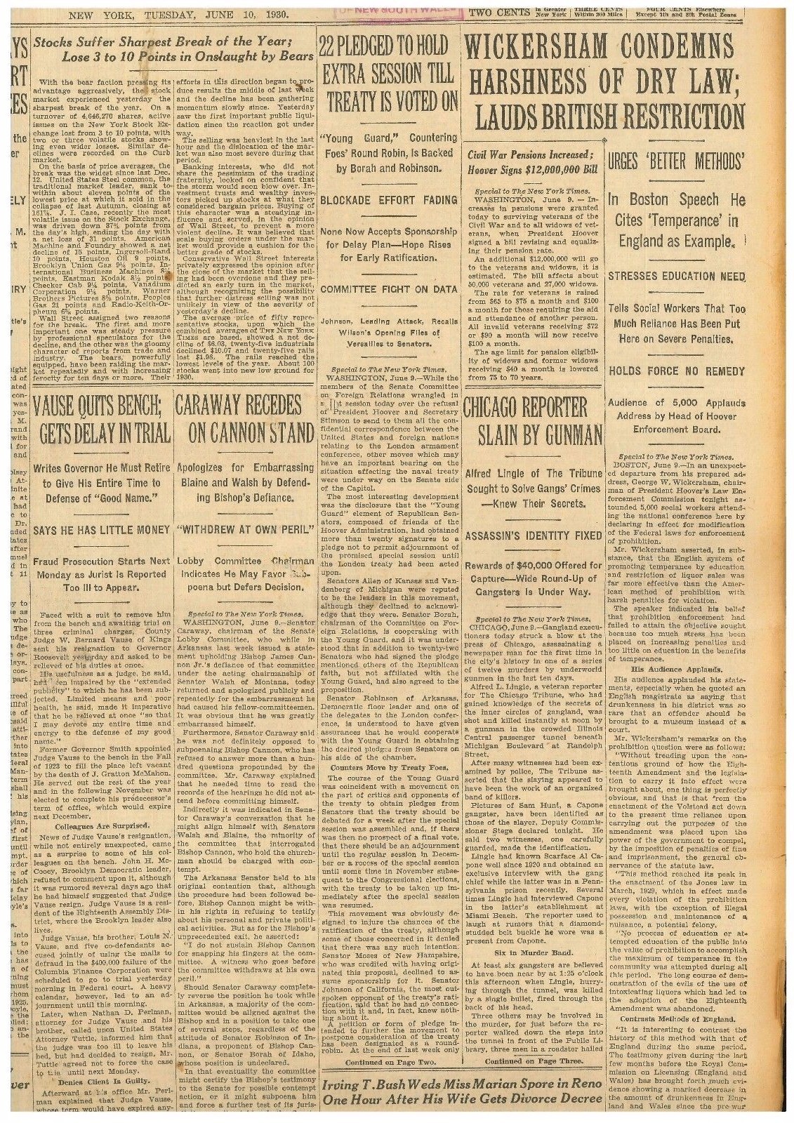 Chicago Reporter 'Jake Lingle' Slain Shot Dead Gangland Style June 10 ...