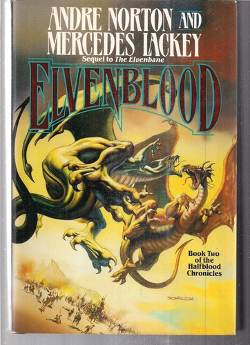 Elvenblood HB/DJ Tor 1995 1st Mercedes Lackey and Andre Norton Bk2 ...