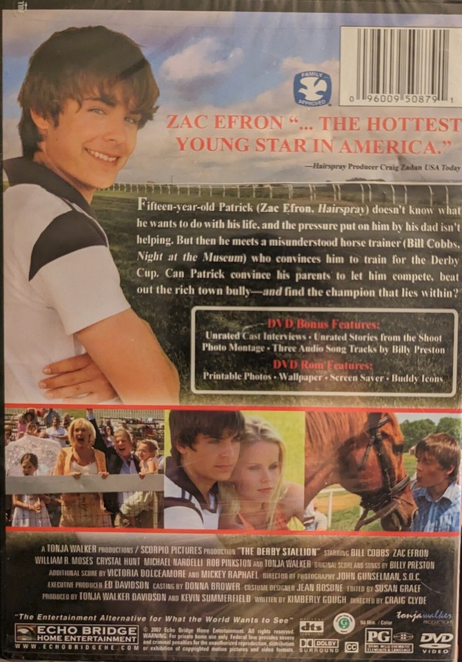 The Derby Stallion (2005) DVD Family/Kids Zac Efron NEW! FAST! | eBay