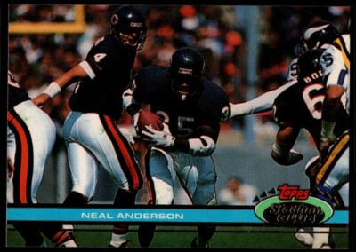 1991 TOPPS STADIUM CLUB - NFL Football Trading Card - NEAL ANDERSON ...