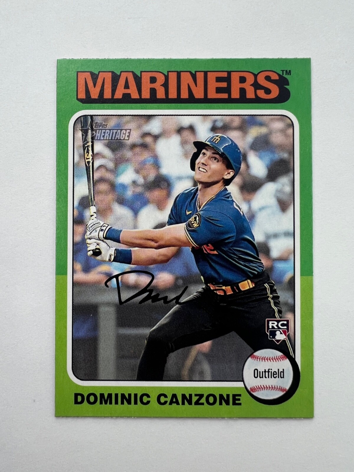 2024 Topps Heritage Dominic Canzone RC #426 Seattle Mariners | eBay