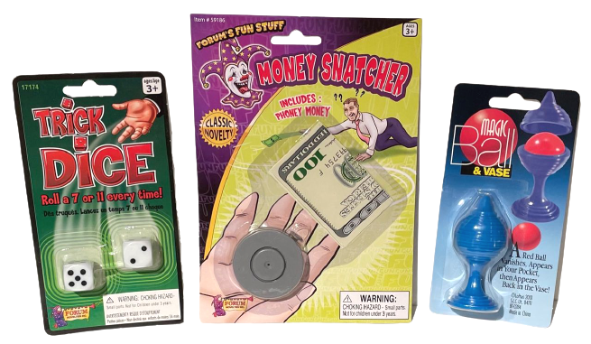 MAGIC & JOKE KIT #3 Trick Dice Set Ball Vase Money Dollar Snatcher Kid ...