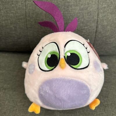 Angry Birds Hatchlings Zoe Pink Purple Plush Stuffed Animal Rovio Baby ...