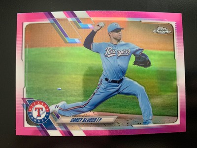2021 Topps Chrome Corey Kluber Pink Refractor #34 Texas Rangers Card | eBay