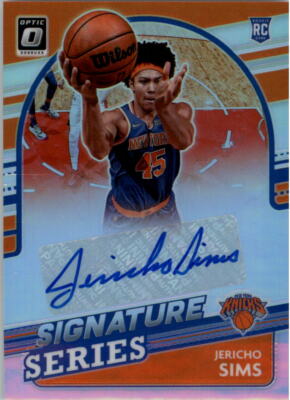 2021-22 Donruss Optic Signature Series Holo #86 Jericho Sims Auto - NM ...