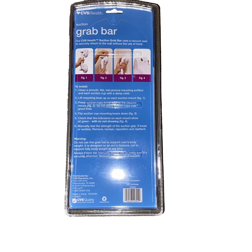 CVS Suction Grab Bar New in Package | eBay