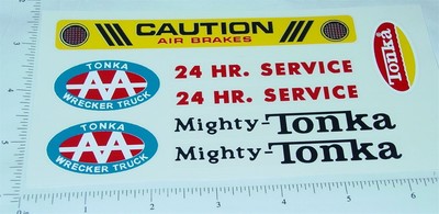 Mighty Tonka AA Wrecker Sticker Set TK-063R | eBay
