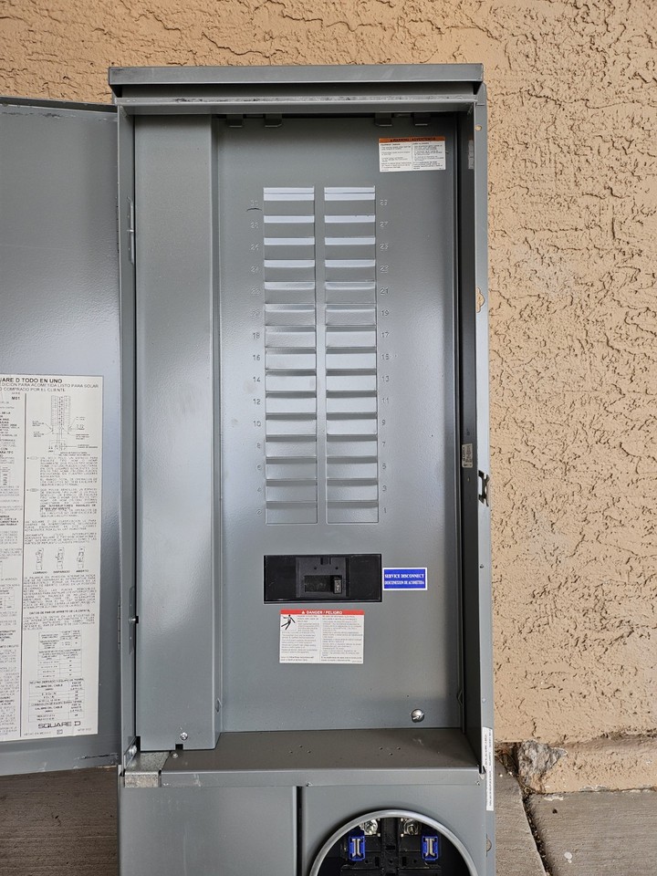 Square D SC3042M200PF 200A 30SP 42Cir Solar Ready Meter Main Breaker ...