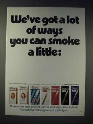 1970 Muriel Tipalet Cigar Ad - Ways You Can Smoke | eBay