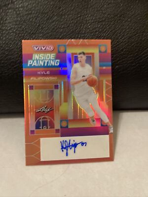 2022/23 LEAF VIVID INSIDE PAINTING KYLE FILIPOWSKI RC AUTO AUTOGRAPH ...
