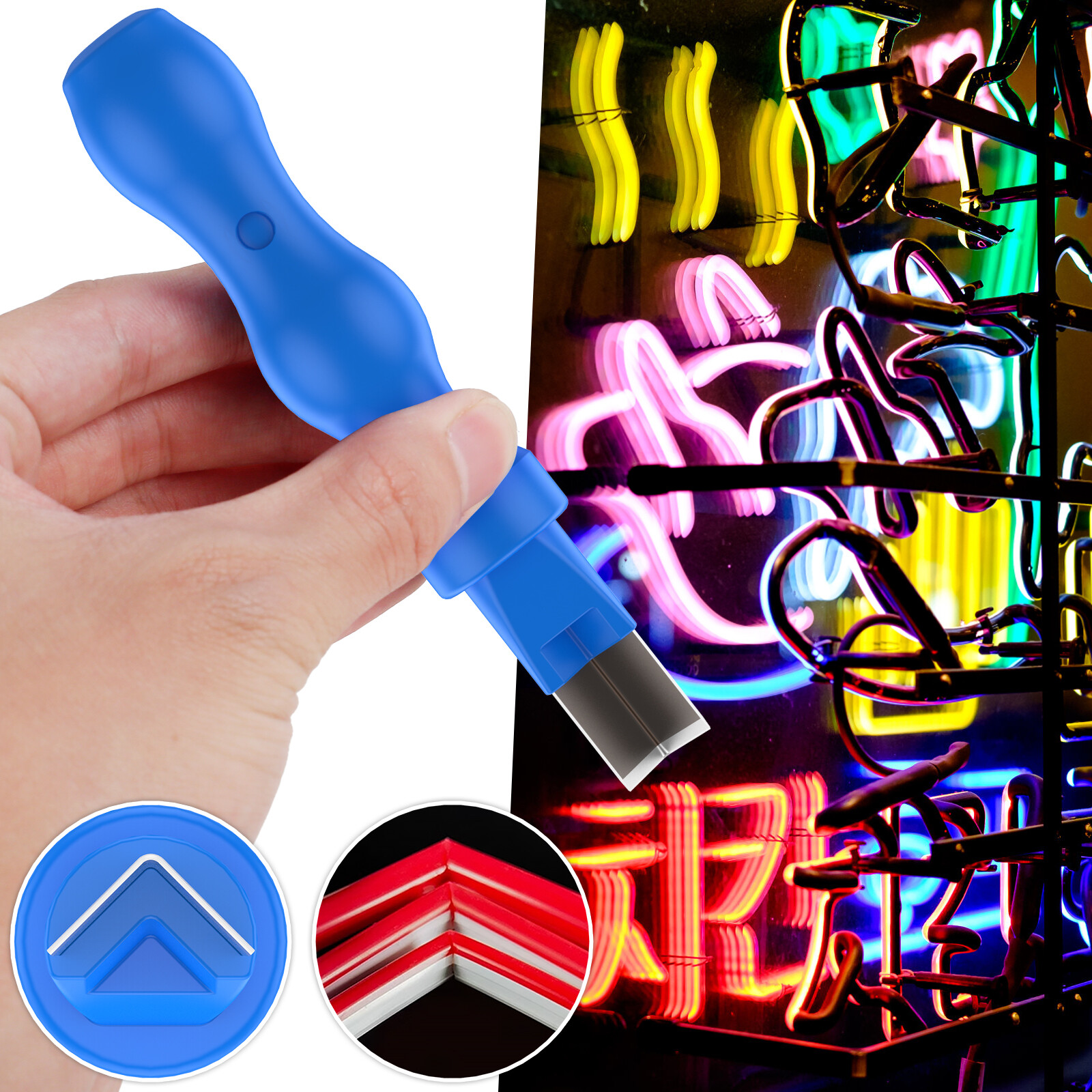 2Pcs Neon Light Cutter Lamp Strip Trimming Tool Engraving Cutting Hand ...