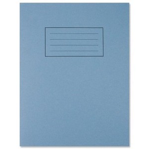 Pack of 10 Blue Silvine Exercise Books - 7mm Squares Pages (A5) School ...