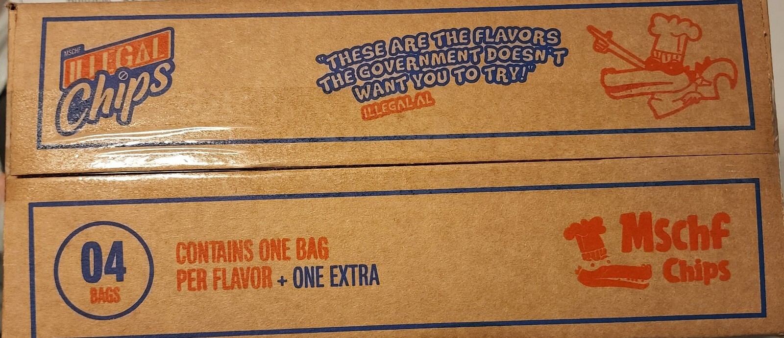 MSCHF DROP 61 "Illegal Chips" x2 - 8 Bags Horse Blowfish Casu Marzu ...