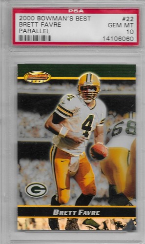 2000 Bowman's Best - Acetate Parallel Brett Favre #22 /250 for sale ...