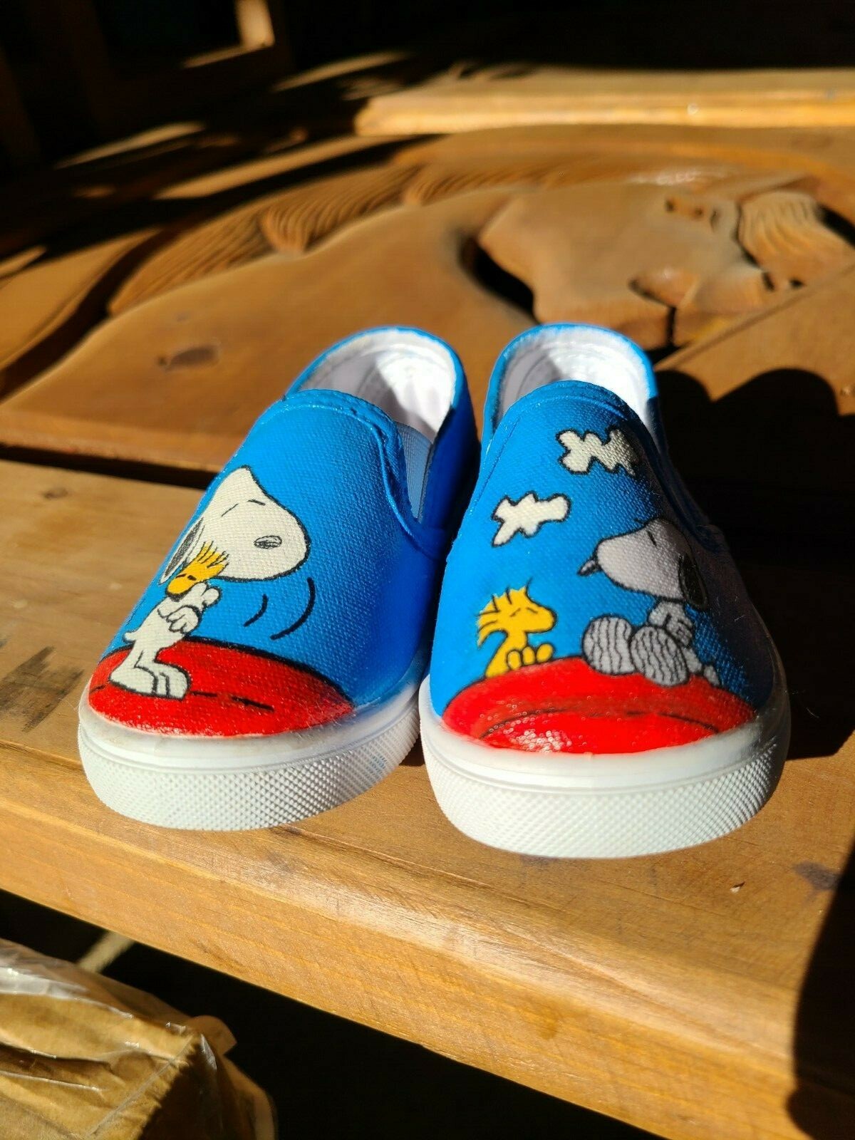 Brand New Custom Shoes Snoopy and Charlie Brown shoes - Size 5/6 | eBay