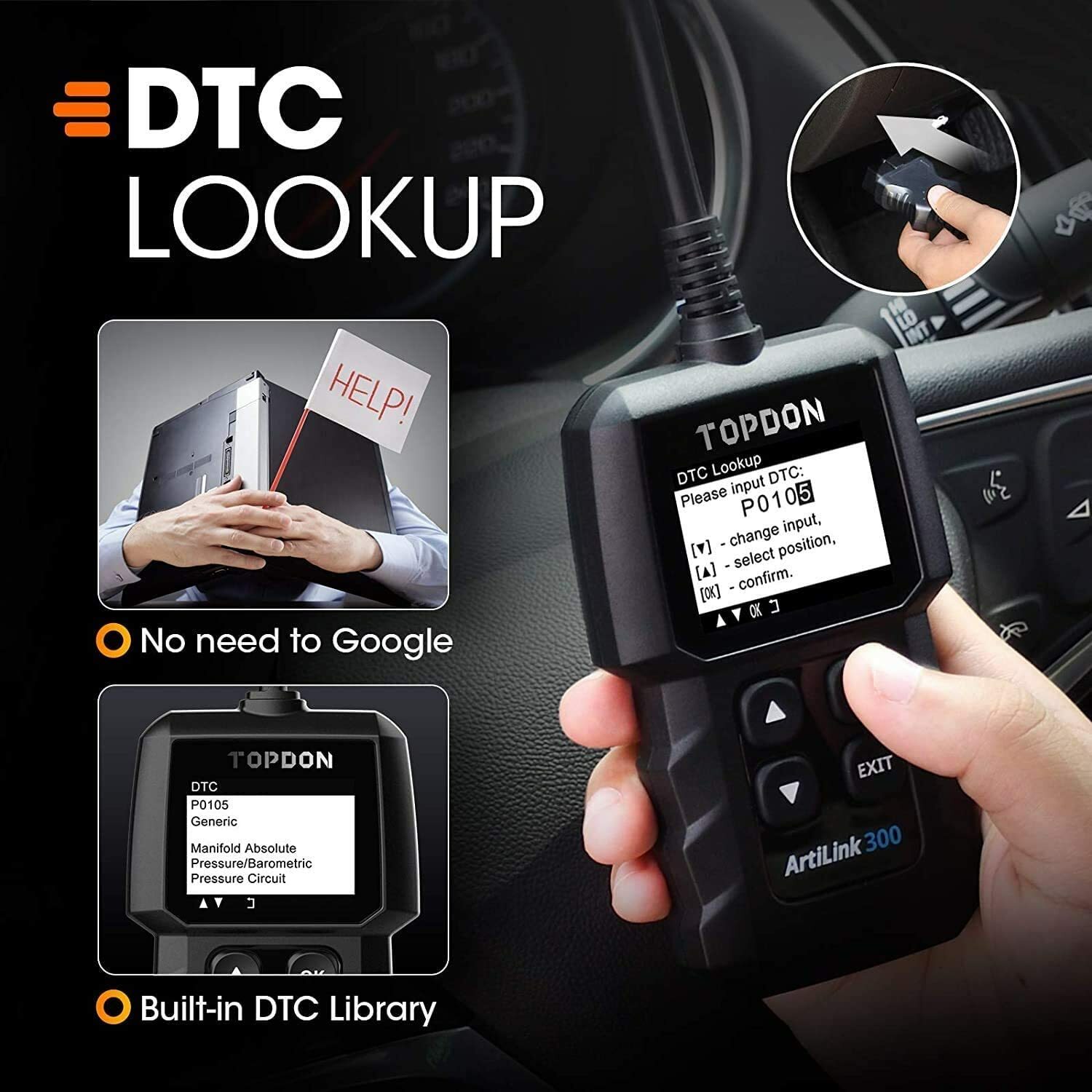 TOPDON Profi AUTO KFZ Diagnosegerät OBD2 Scanner AL200/AL300/AL400/AL500 | eBay