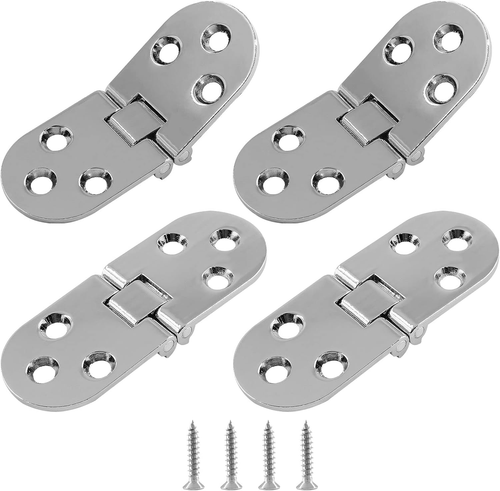 4Pcs Butler Tray Hinge, 180 Degree round Edge Hinge, Flip Top Hinge ...