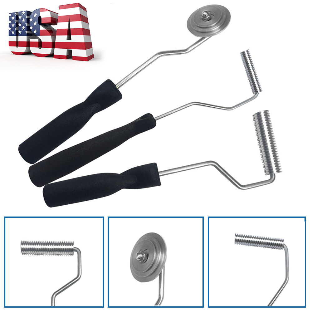 3Pcs Fiberglass Bubble Paddle Laminating Roller Tool Kit For FRP Mould ...